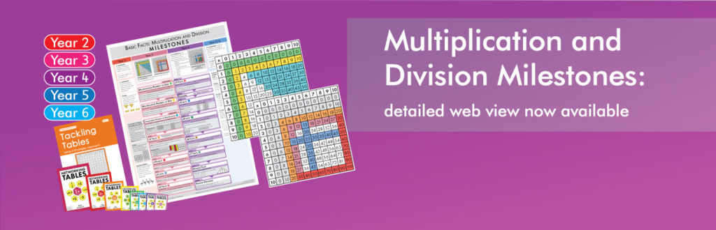 Multiplication and Division Milestones detailed view