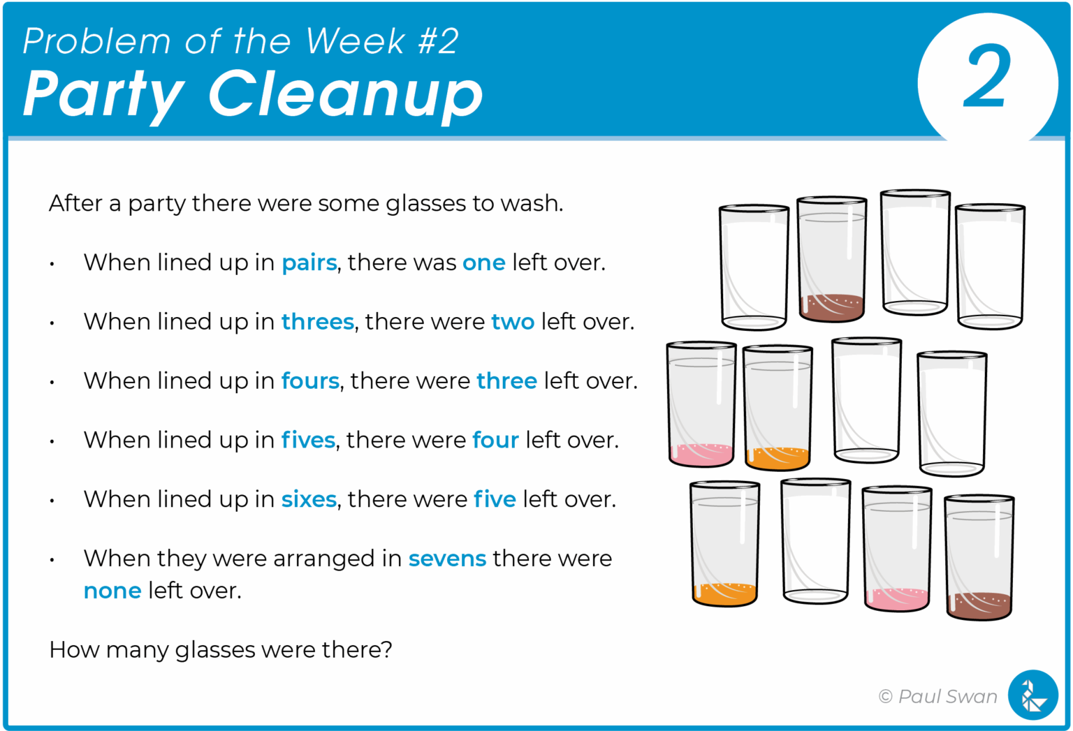 Problem of the Week - Weeks 1 & 2 | Dr Paul Swan