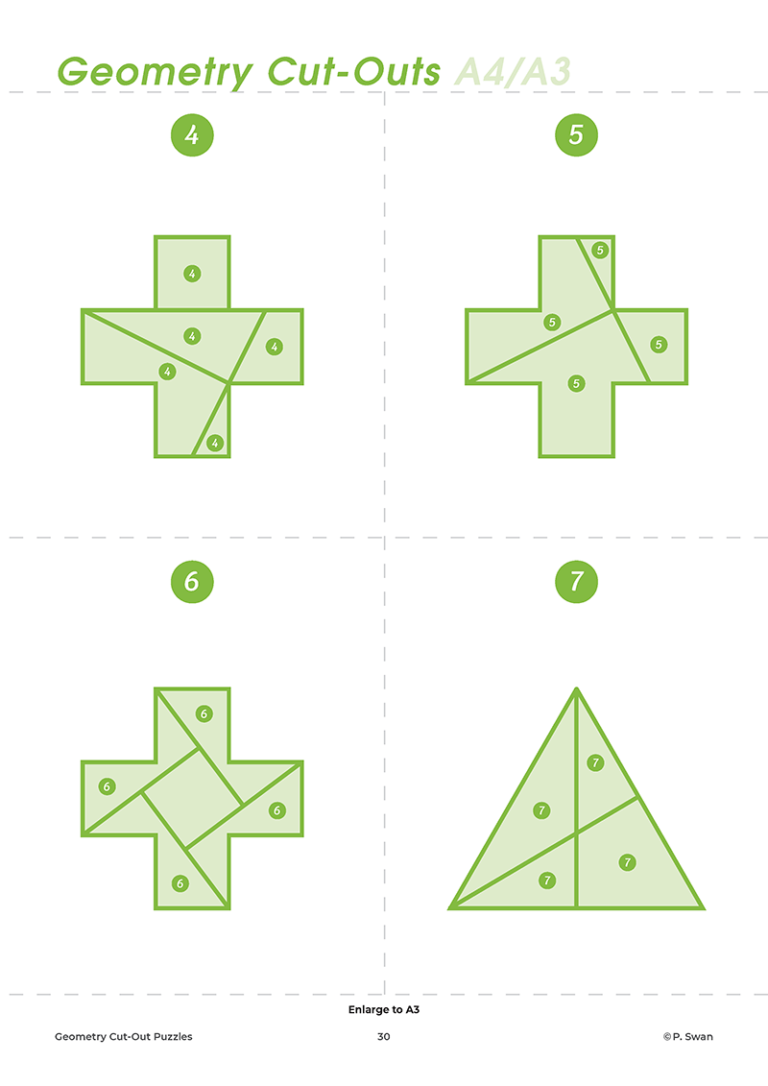 Geometry Cut-Out Puzzles (Download) | Dr Paul Swan