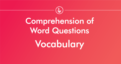 Comprehension of Word Questions 1: Vocabulary | Dr Paul Swan Maths