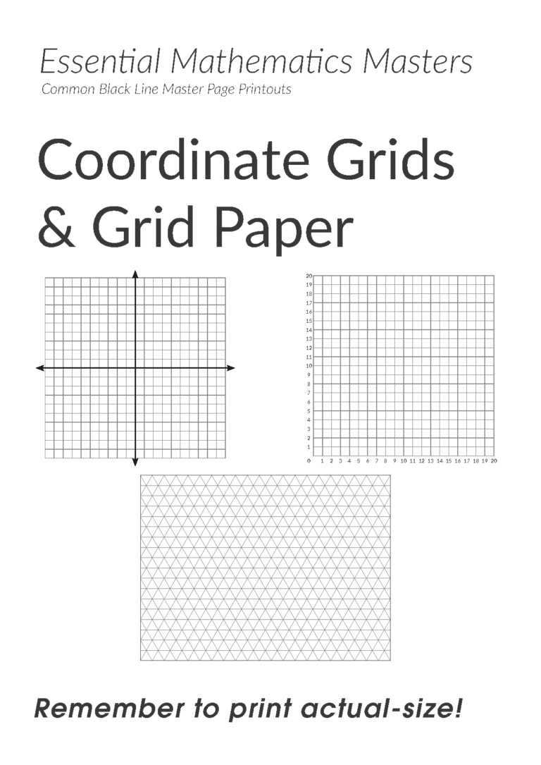 Essential Mathematics Master Pages - Coordinate Grids (Download) | Dr ...