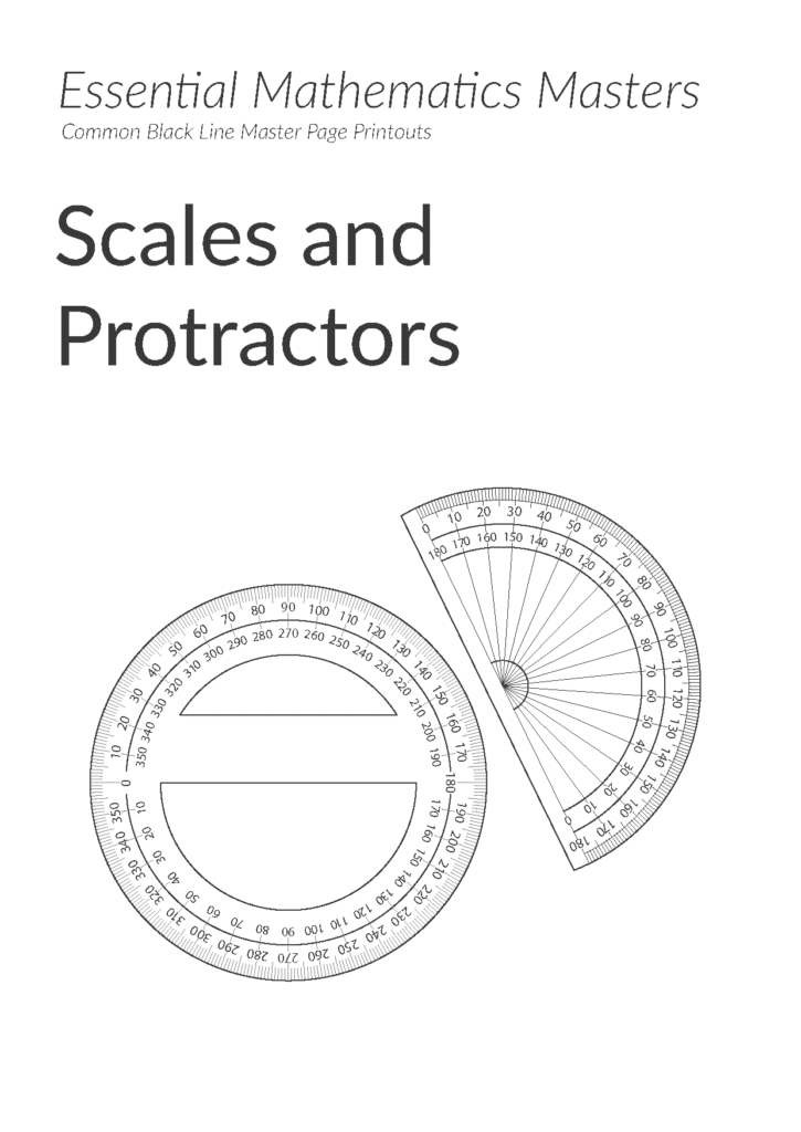 Essential Mathematics Master Pages - Scales and Protractors (Download ...