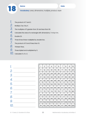 My Word Book: Mathematics | Dr Paul Swan