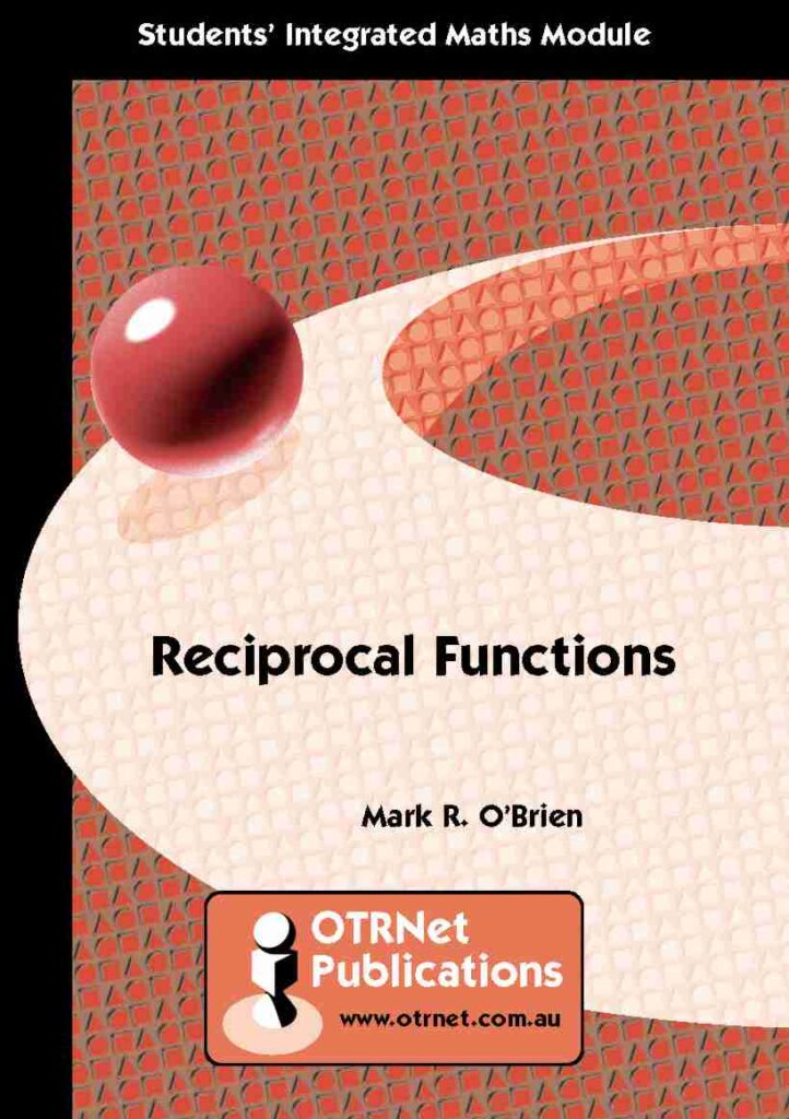 OTR Module: H02 Reciprocal Functions Student Book (Printed Book) | Dr ...