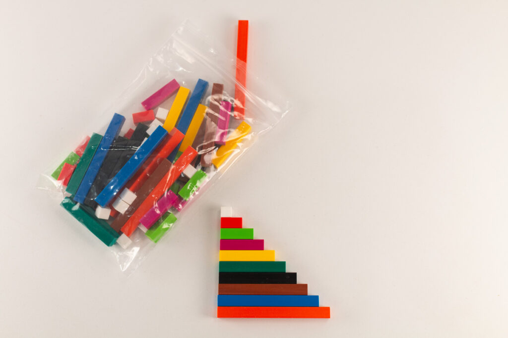 Coloured Rods (Fraction Bars) - Set of 74 | Dr Paul Swan