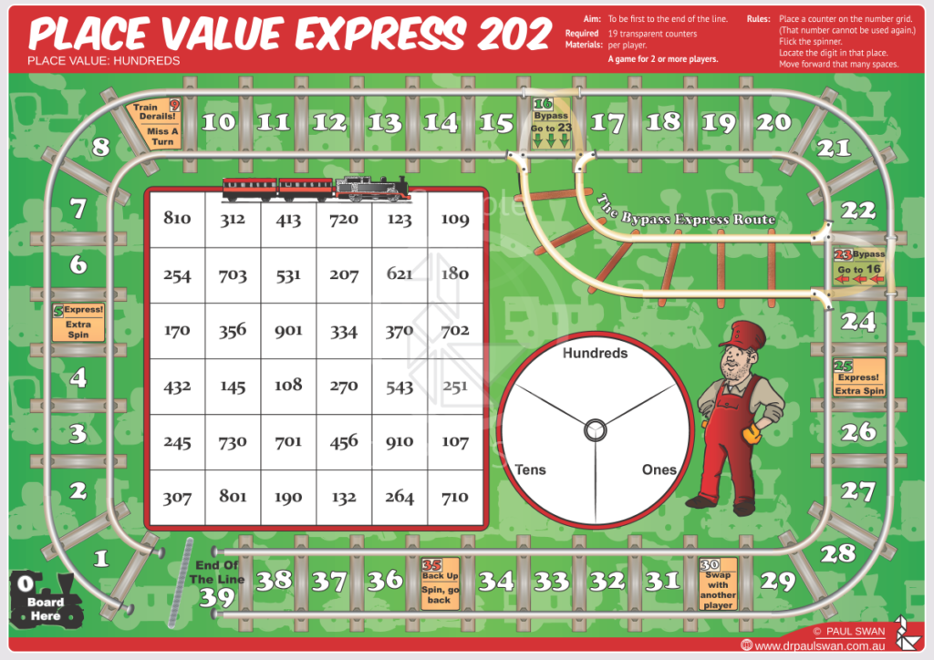 Place Value Express 202 (Download) | Dr Paul Swan