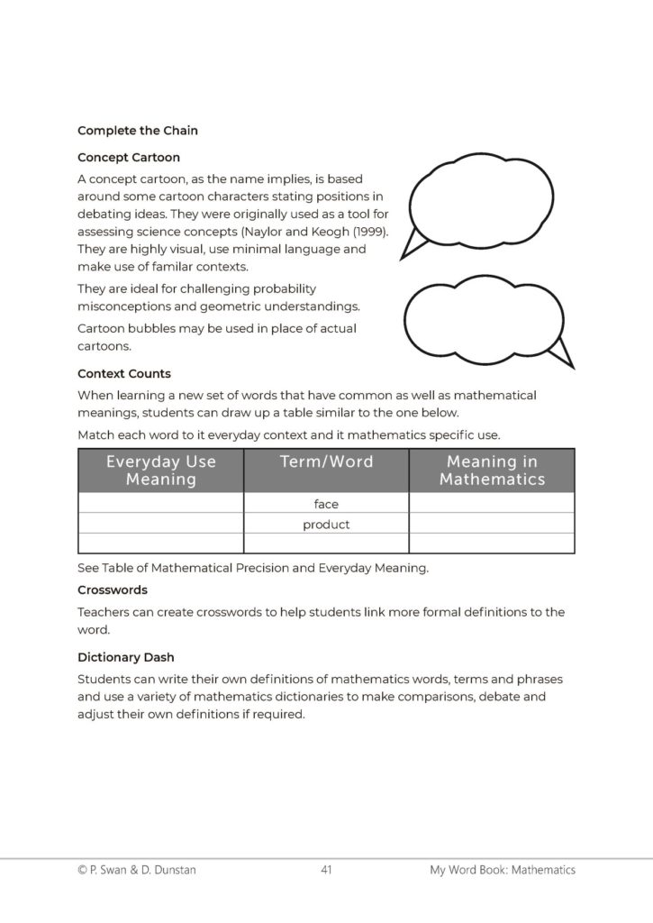 My Word Book: Mathematics | Dr Paul Swan